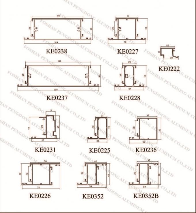 OEM 6063 T5 Anodized Aluminium Profiles For Windows And Doors
