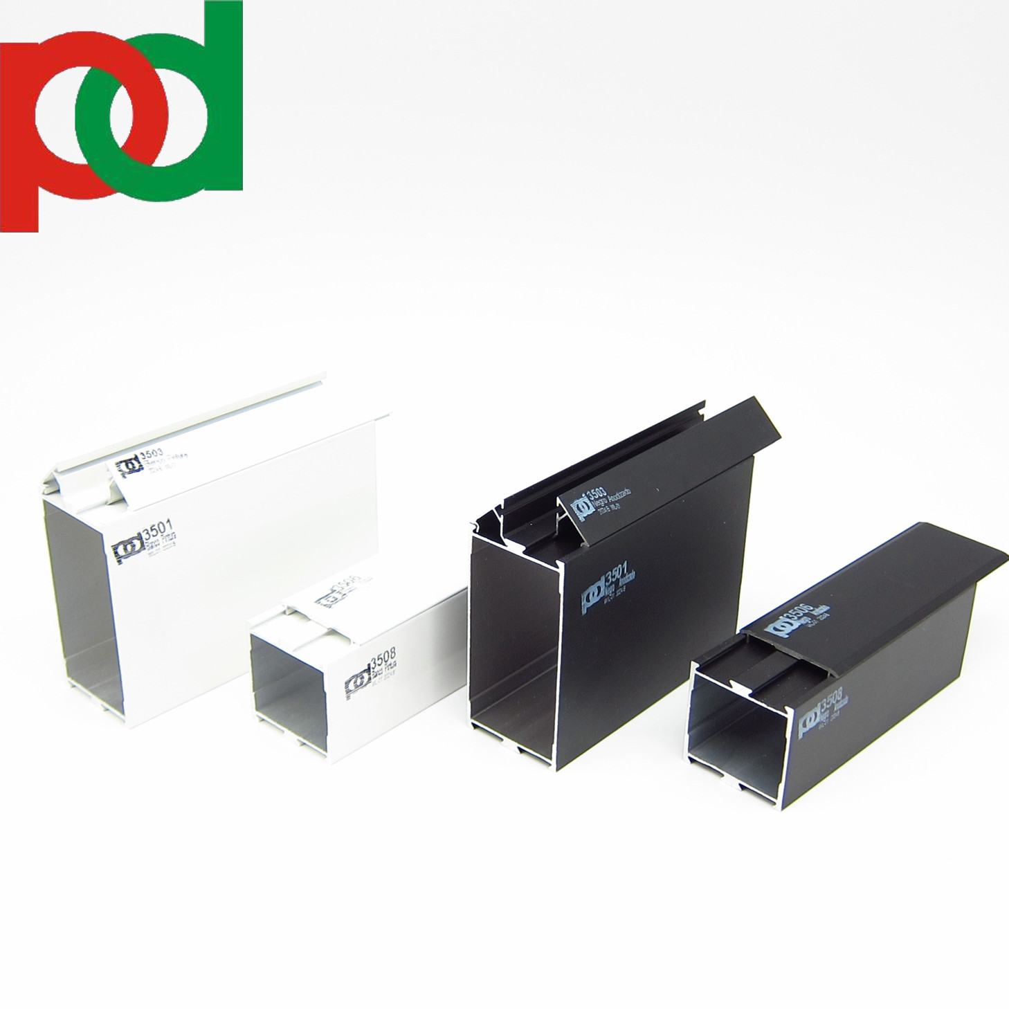 Black Anodized Profiles Aluminio For Windows And Doors Serie 35